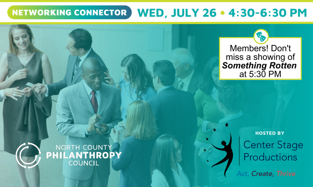 NCPC July Networking Connector - North County Philanthropy Council
