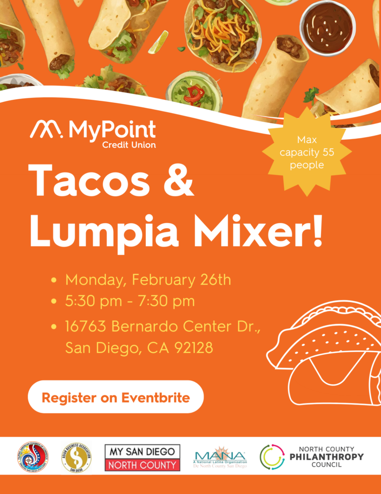 Tacos & Lumpias Mixer - North County Philanthropy Council
