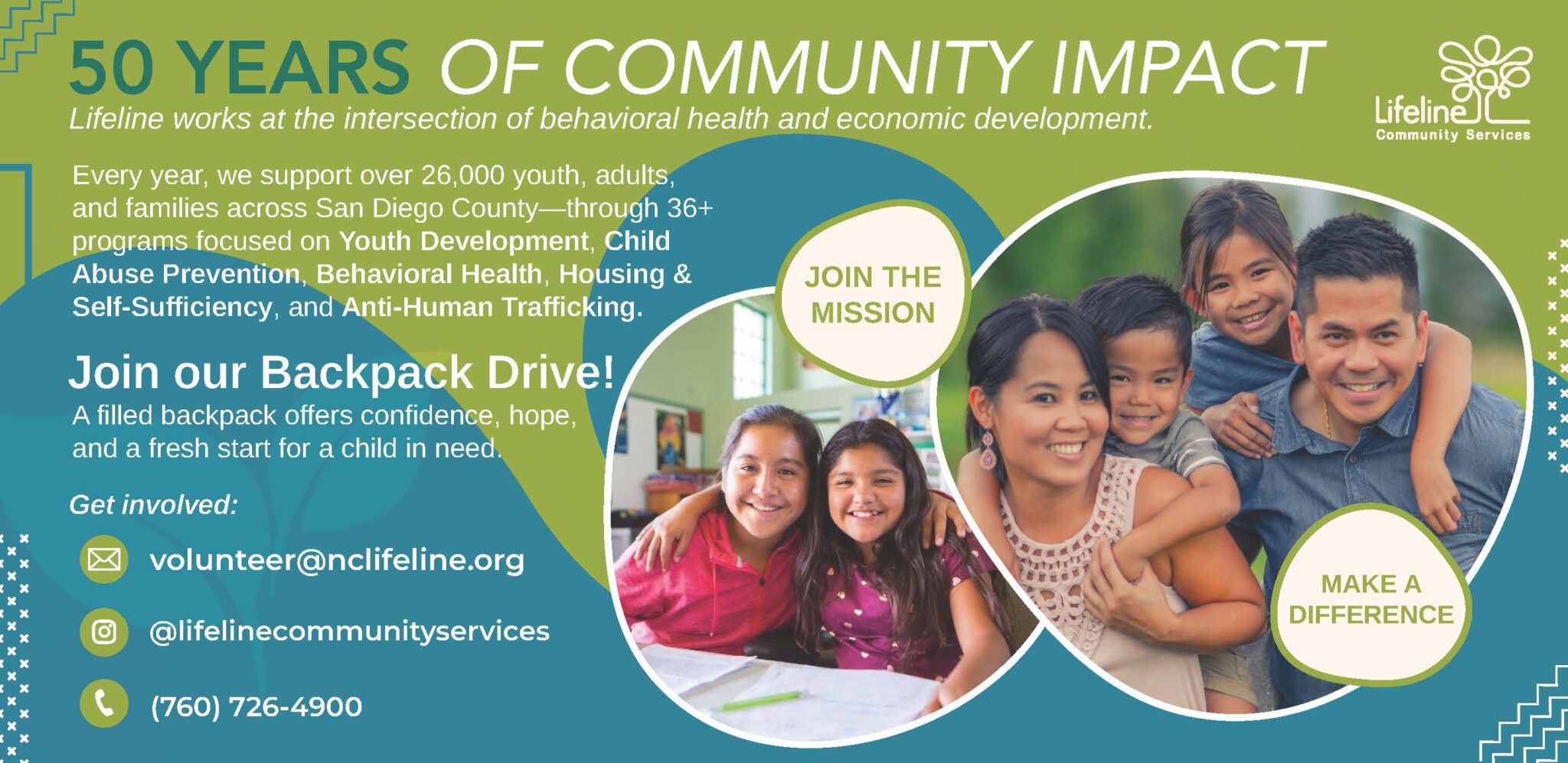 Lifeline Community Services Back-to-School Therapeutic Backpack Program ...